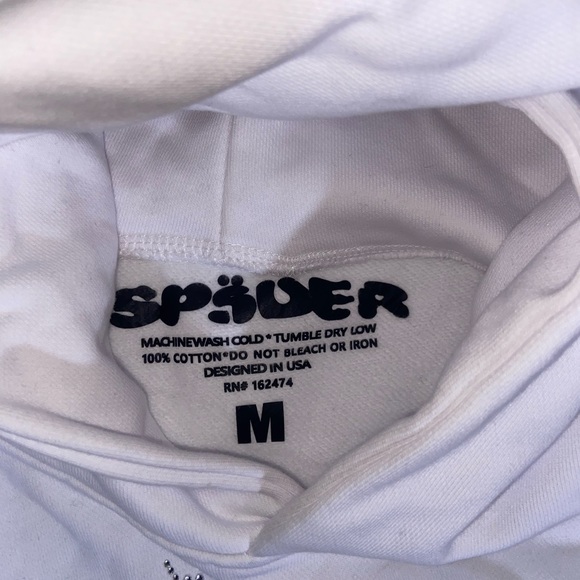 Sp5der | Shirts | Sp5der Og Rhinestone White | Poshmark